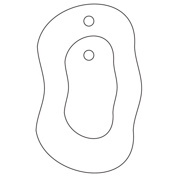 Basics DUO - © Wobble Oval - 4 Pair - Mixed Colour Set – Crafty Cuts Laser