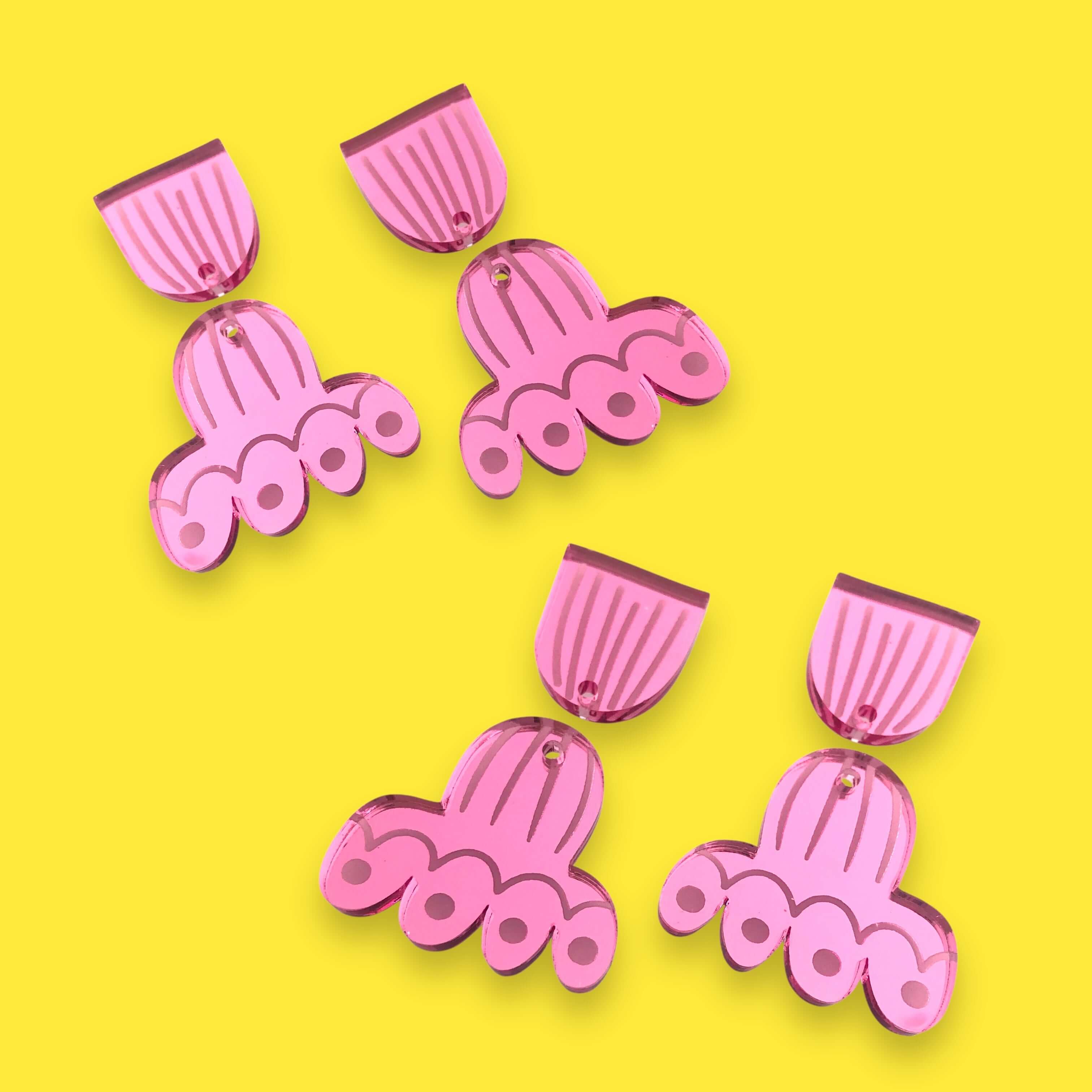 Blooming Belle Duo - 4 Pair Set – Crafty Cuts Laser