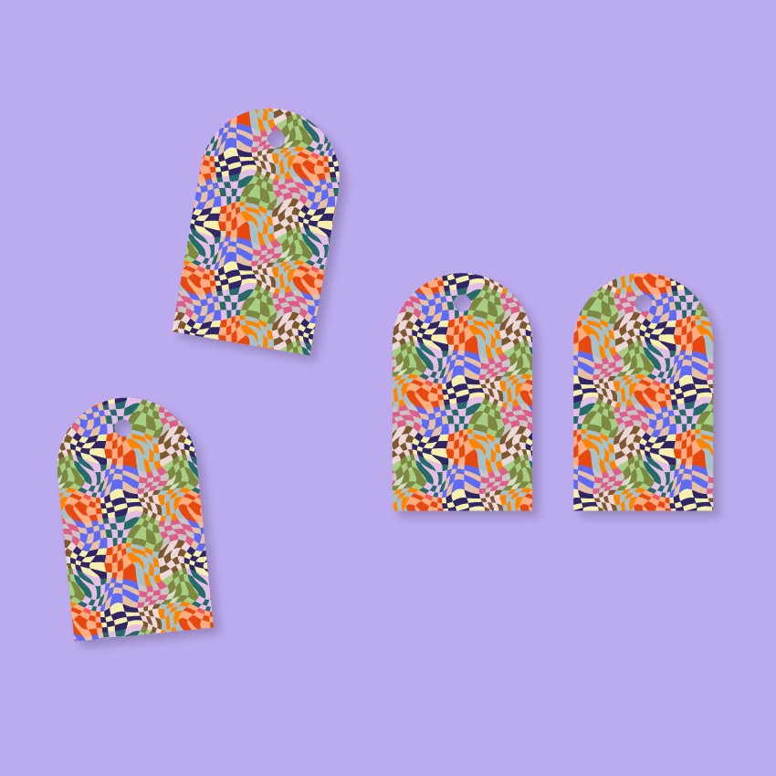 Cheer Ups - Trippy Check Arches – Crafty Cuts Laser