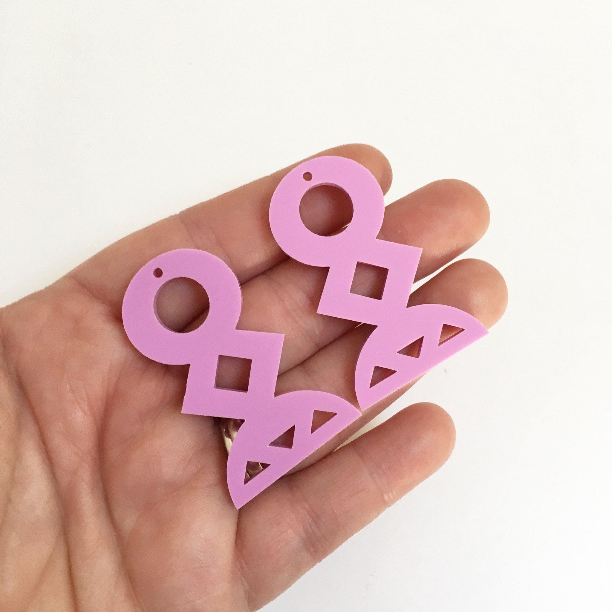 © GEOMETRICA Charms - 2 PAIR – Crafty Cuts Laser
