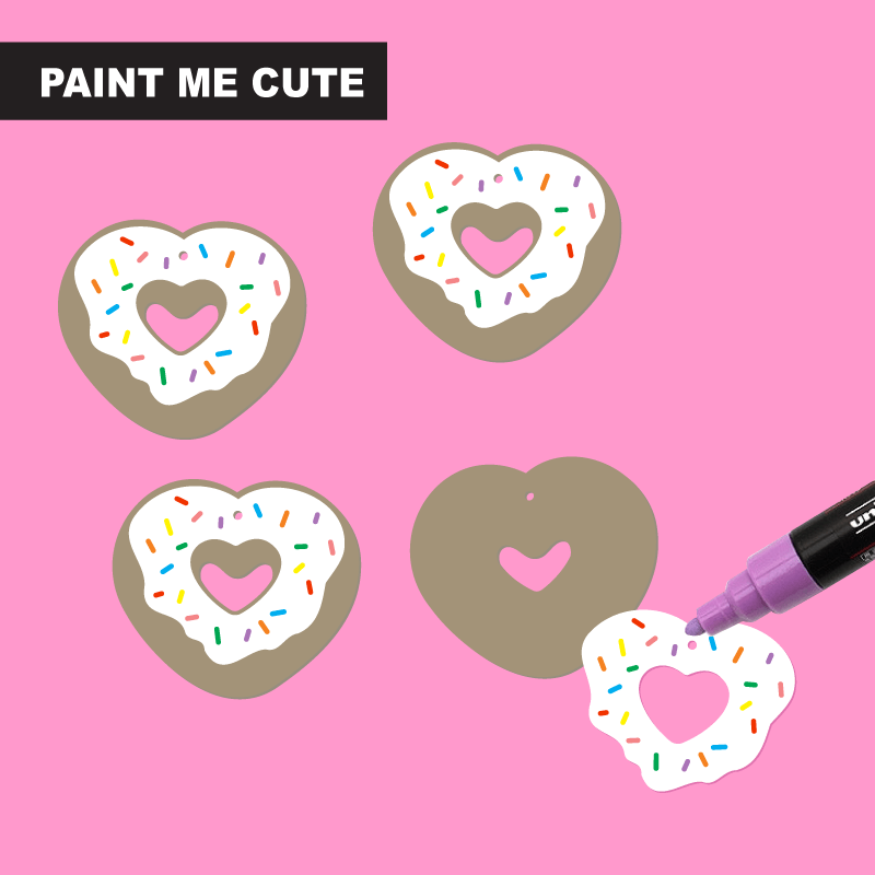 I Heart Donuts Stacker - 2 Pair Set – Crafty Cuts Laser