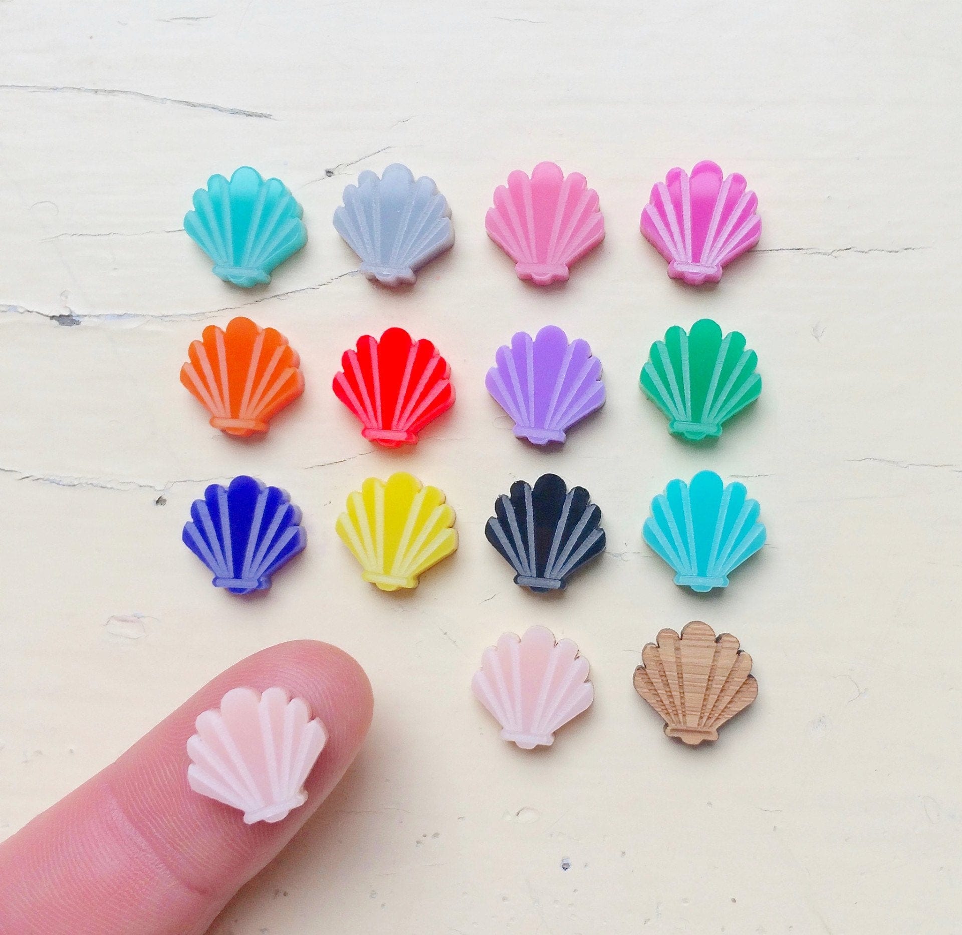 Mini Clam Shells - 10 Pairs – Crafty Cuts Laser