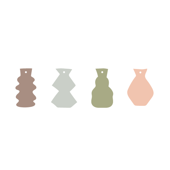 © Pottery Collection #2 - 2 pair set – Crafty Cuts Laser