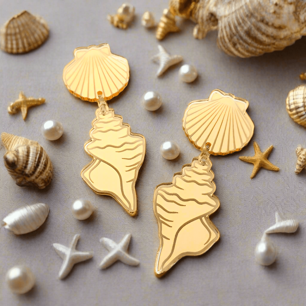 Sea Shells - 3 Pairs Set – Crafty Cuts Laser