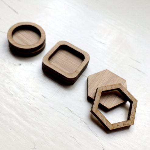Set of 6: 30mm Bezels Choose from 4 shapes – Crafty Cuts Laser