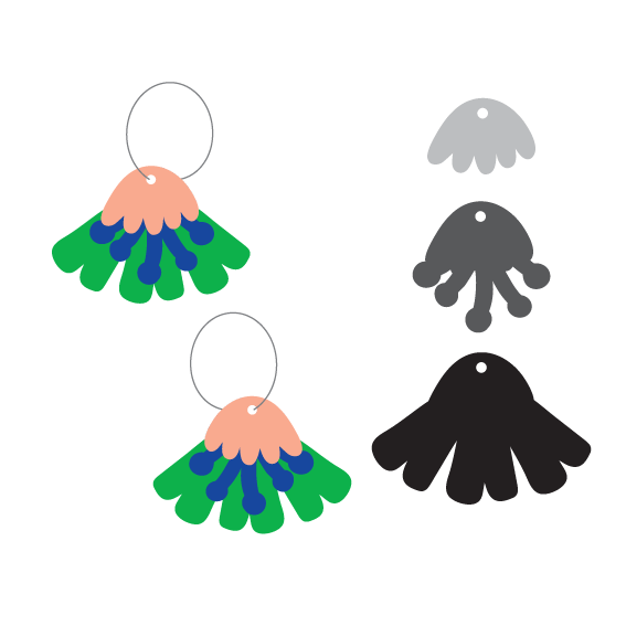 © Trio - Stacker - Funky Mimosa – Crafty Cuts Laser